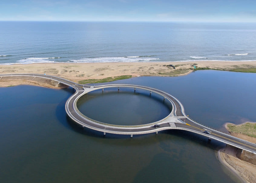 Take a look at Rafael Viñoly's new circular bridge in Uruguay | News ...