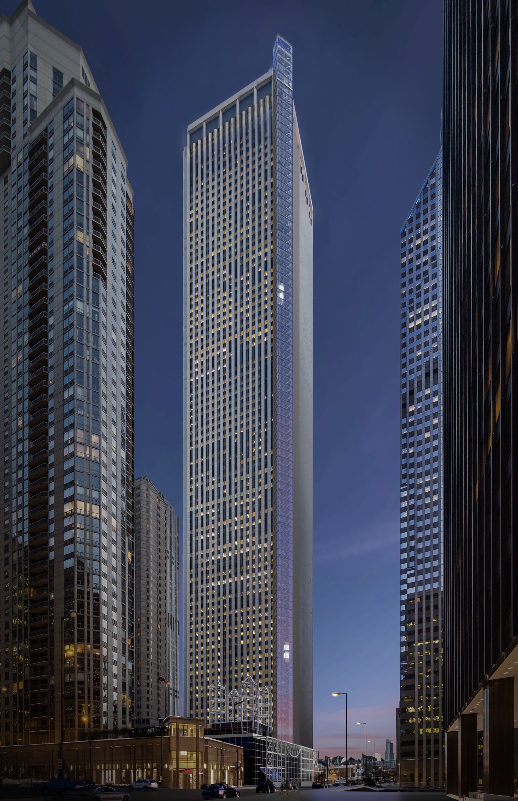 Chicago's Aon Center will have tallest exterior glass elevator in North ...