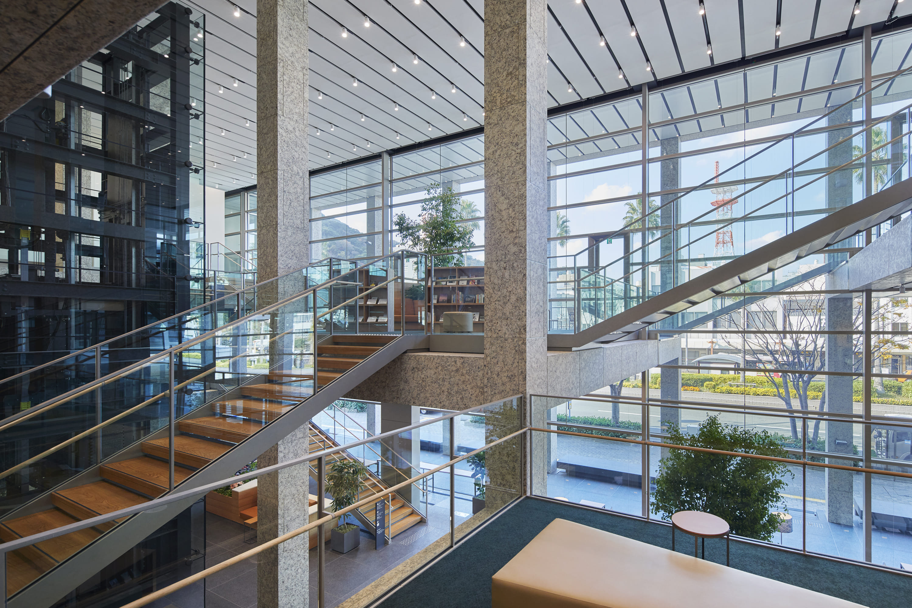 Awa Bank Head Office Sales Department Building, A Bank in a Public ...