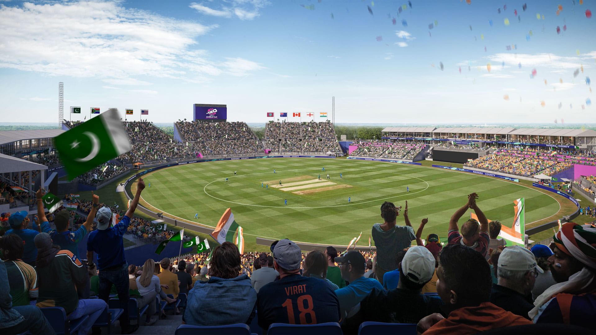 Populous designs modular Cricket World Cup stadium on Long Island ...