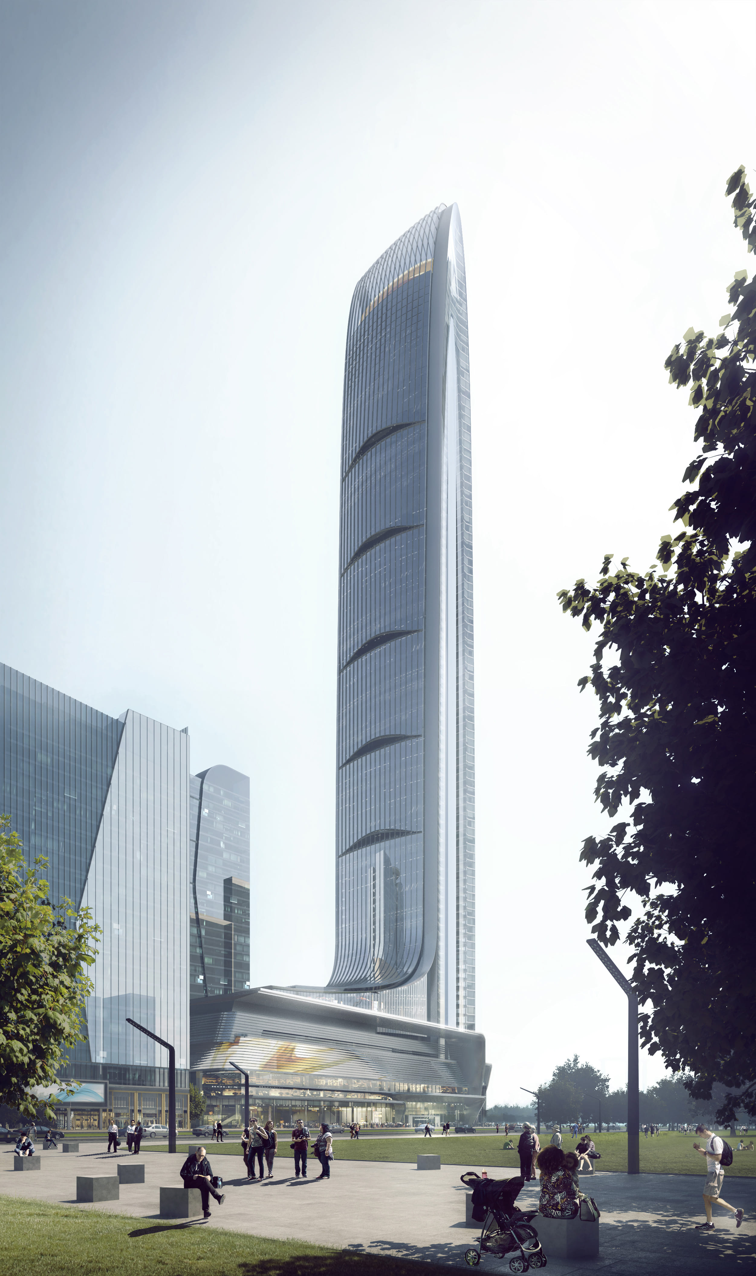 Aedas designs 450-metre skyscraper to reflect the philosophy of heaven ...