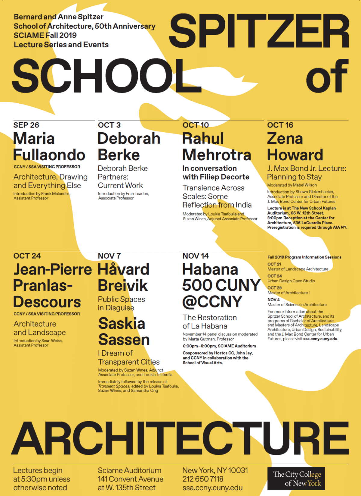 The Bernard and Anne Spitzer School of Architecture Sciame Fall 2019 ...