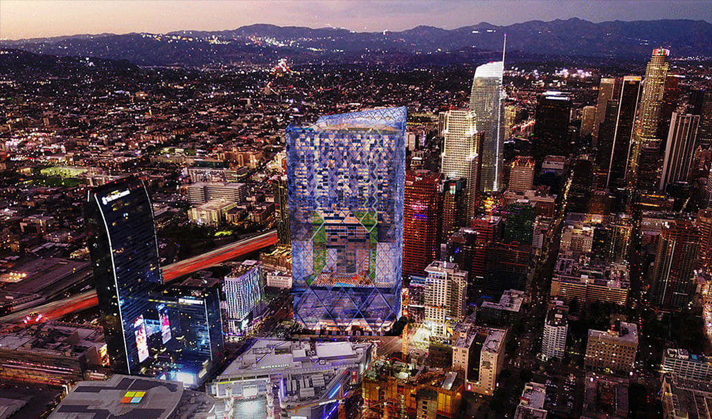Olympic Tower, a flashy new Downtown LA skyscraper, hopes to leave its ...