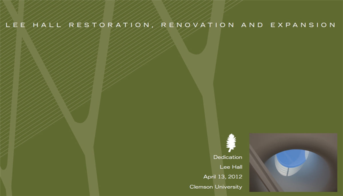Clemson University School of Architecture to Dedicate New Building ...