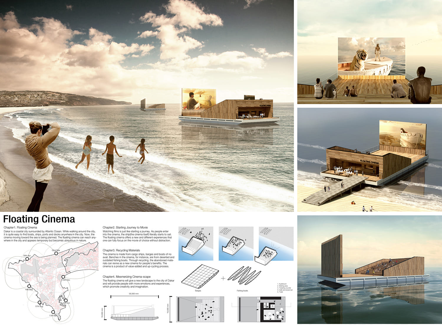 Take a peek at this 3rd-prize [DAKAR] Temporary Cinema entry