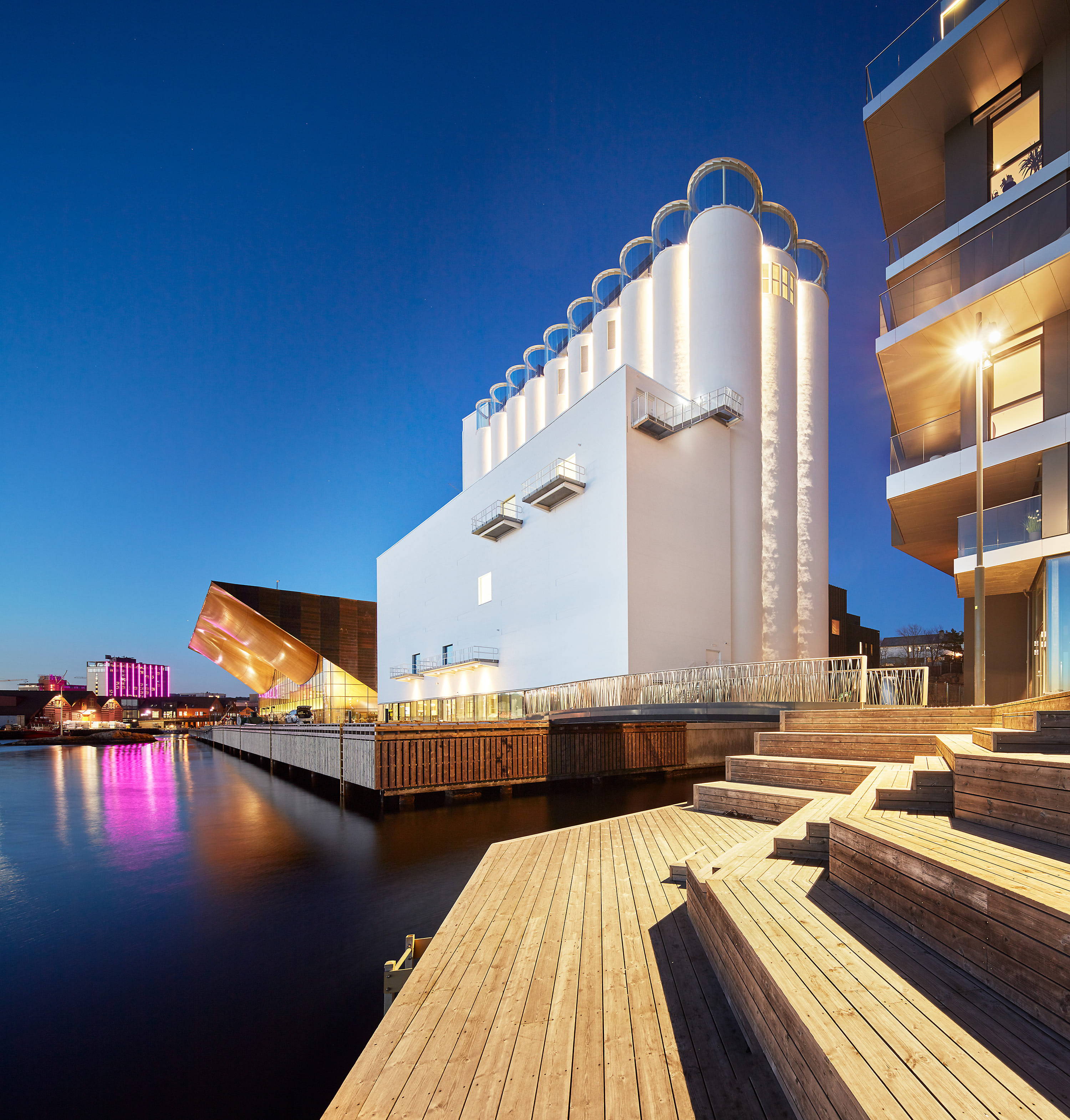Converted grain silo opens as new art destination in southern Norway ...
