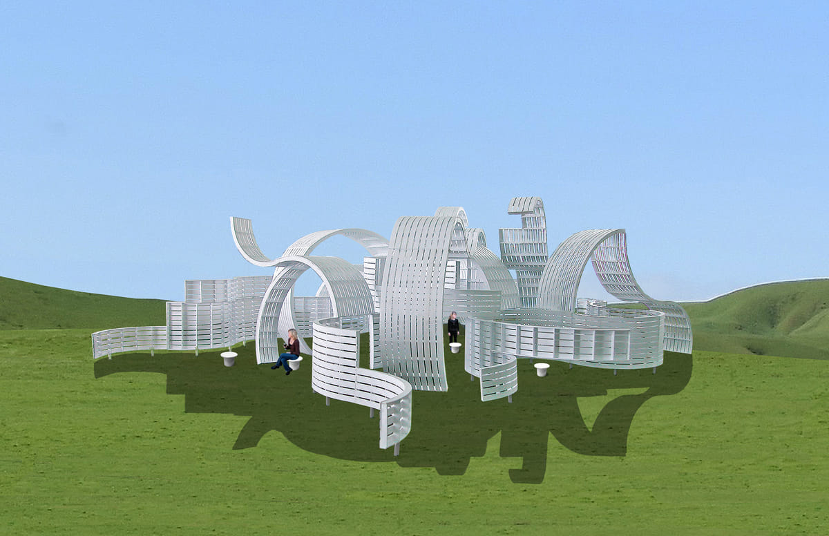 The Curved Shadows Pavilion | michael jantzen | Archinect
