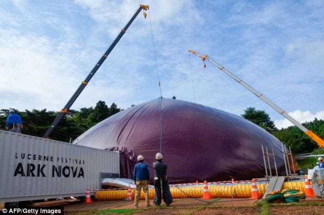 The world's first inflatable concert hall arrives in Japan's disaster ...