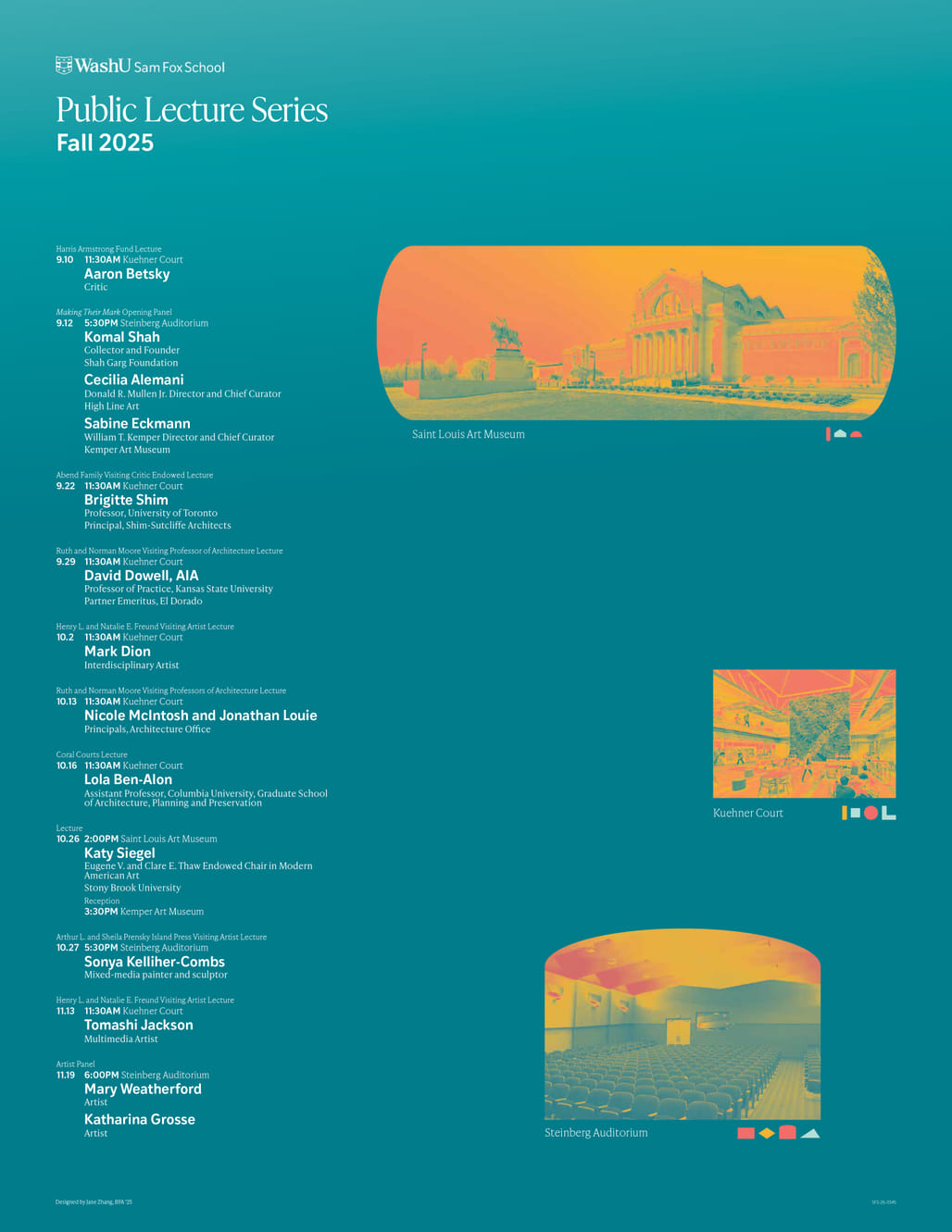 Get Lectured: Washington University in St. Louis, Fall '25 | News ...