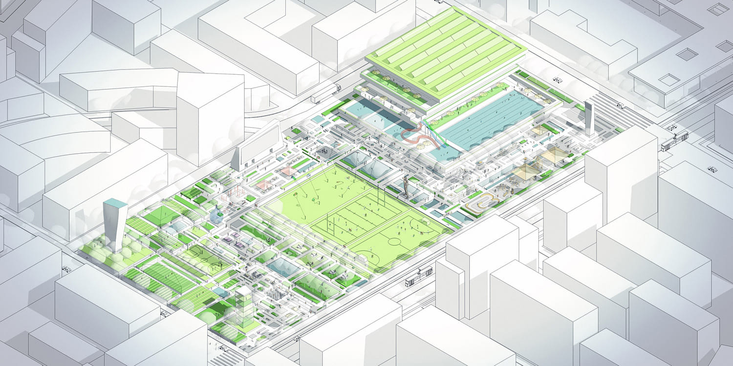 Green Square Design Competition Entry by Lockhart-Krause Architect