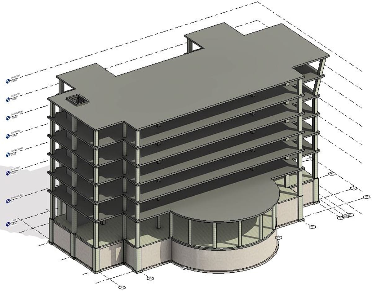 3D STRUCTURAL MODEL OF HIGH RISE BUILDING | Abanob Magdy | Archinect