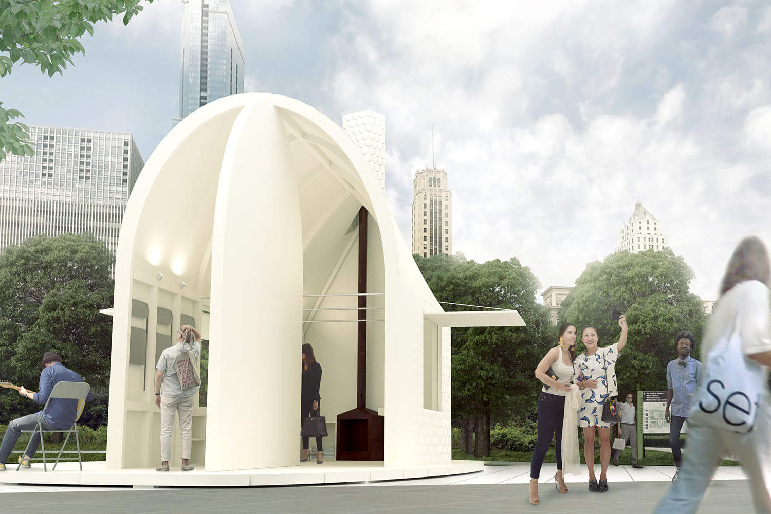 Team Ultramoderne's "Chicago Horizon" wins Chicago Lakefront Kiosk ...