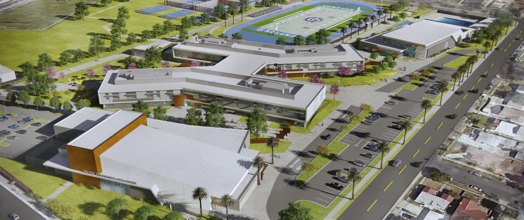 New Compton High School, featuring a Dr. Dre-sponsored performing arts ...