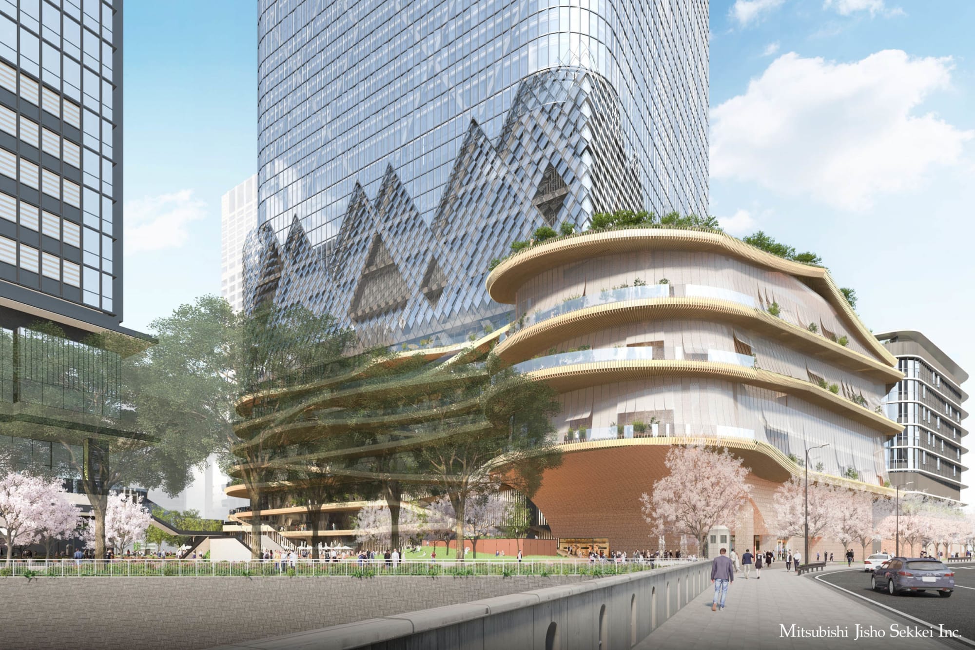 A massive redevelopment project in Tokyo, by Sou Fujimoto and others ...