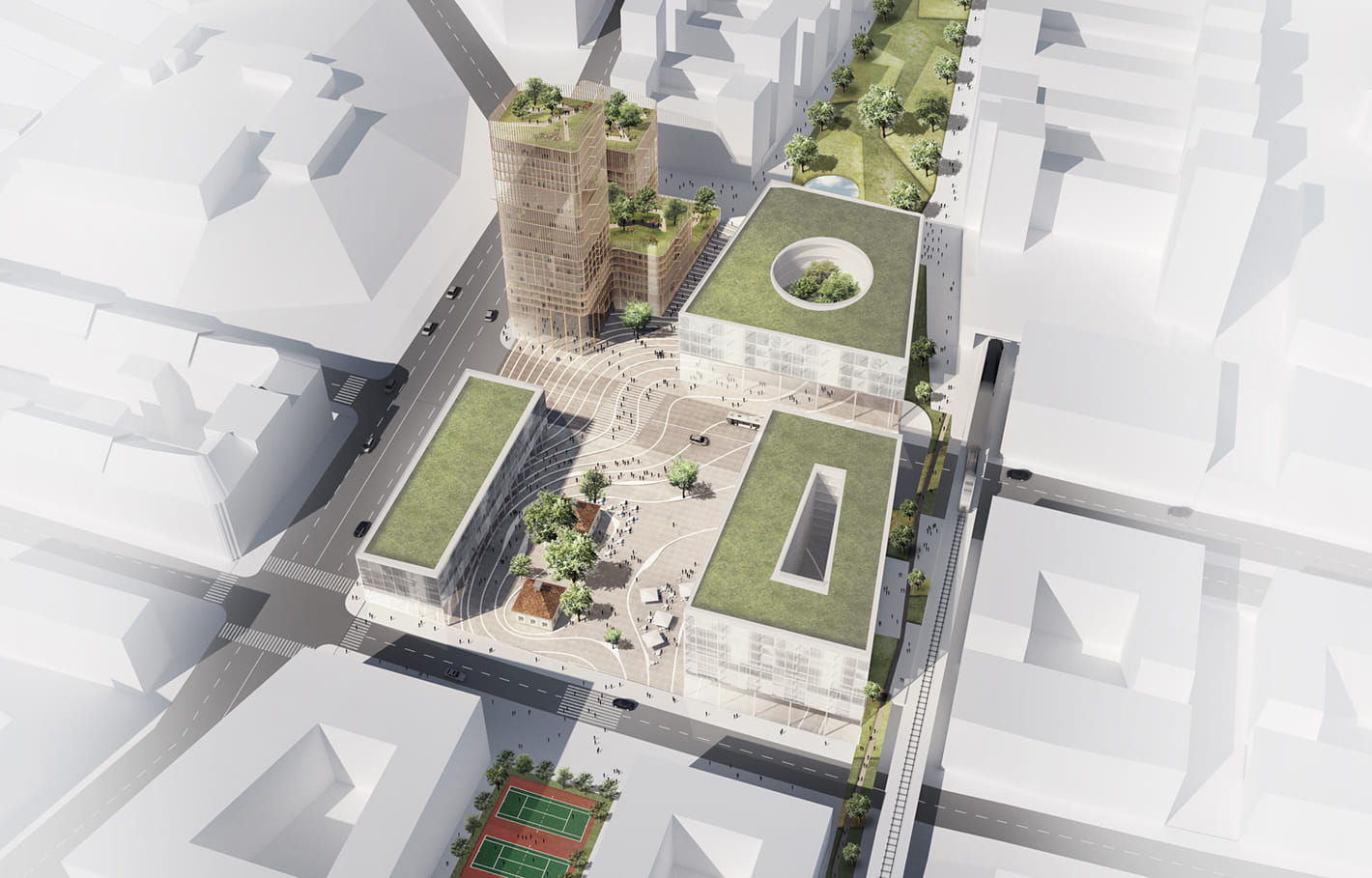 Berg | C.F. Møller & DinellJohansson propose world's tallest wooden ...