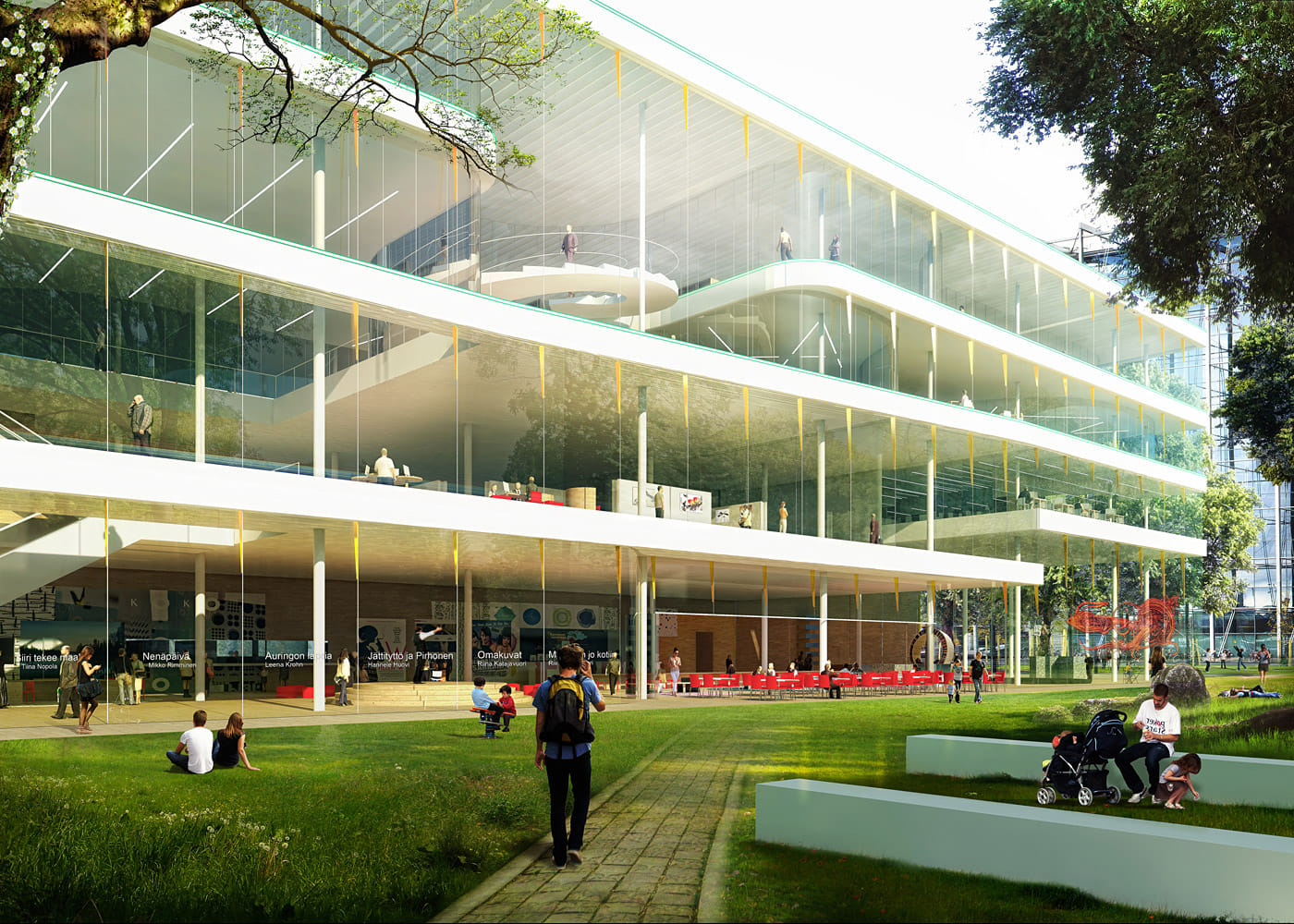 Helsinki Central Library Entry by Kubota & Bachmann Architects+Martinez ...