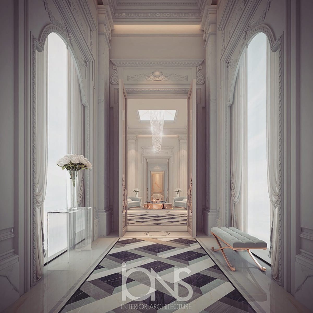 Regal Design Ideas for Palace Hallway | IONS DESIGN | Archinect