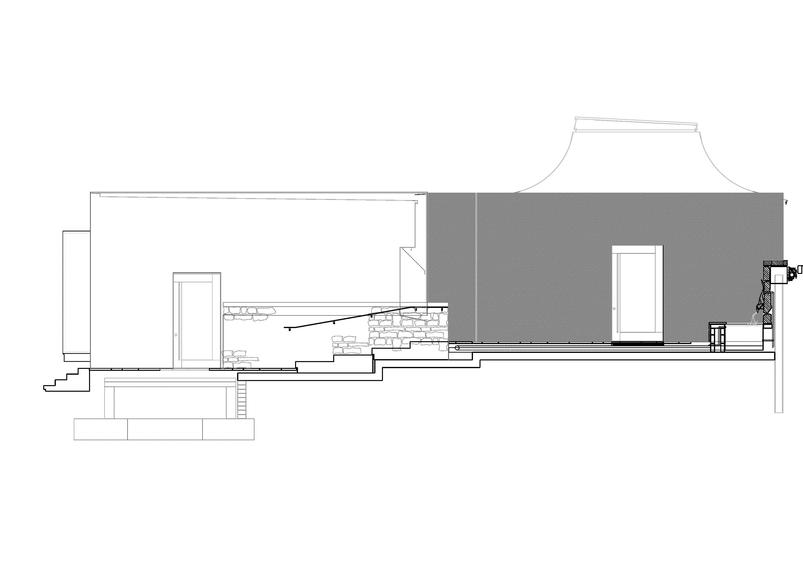 Invisible Studio creates rammed stone yoga studio in UK countryside ...