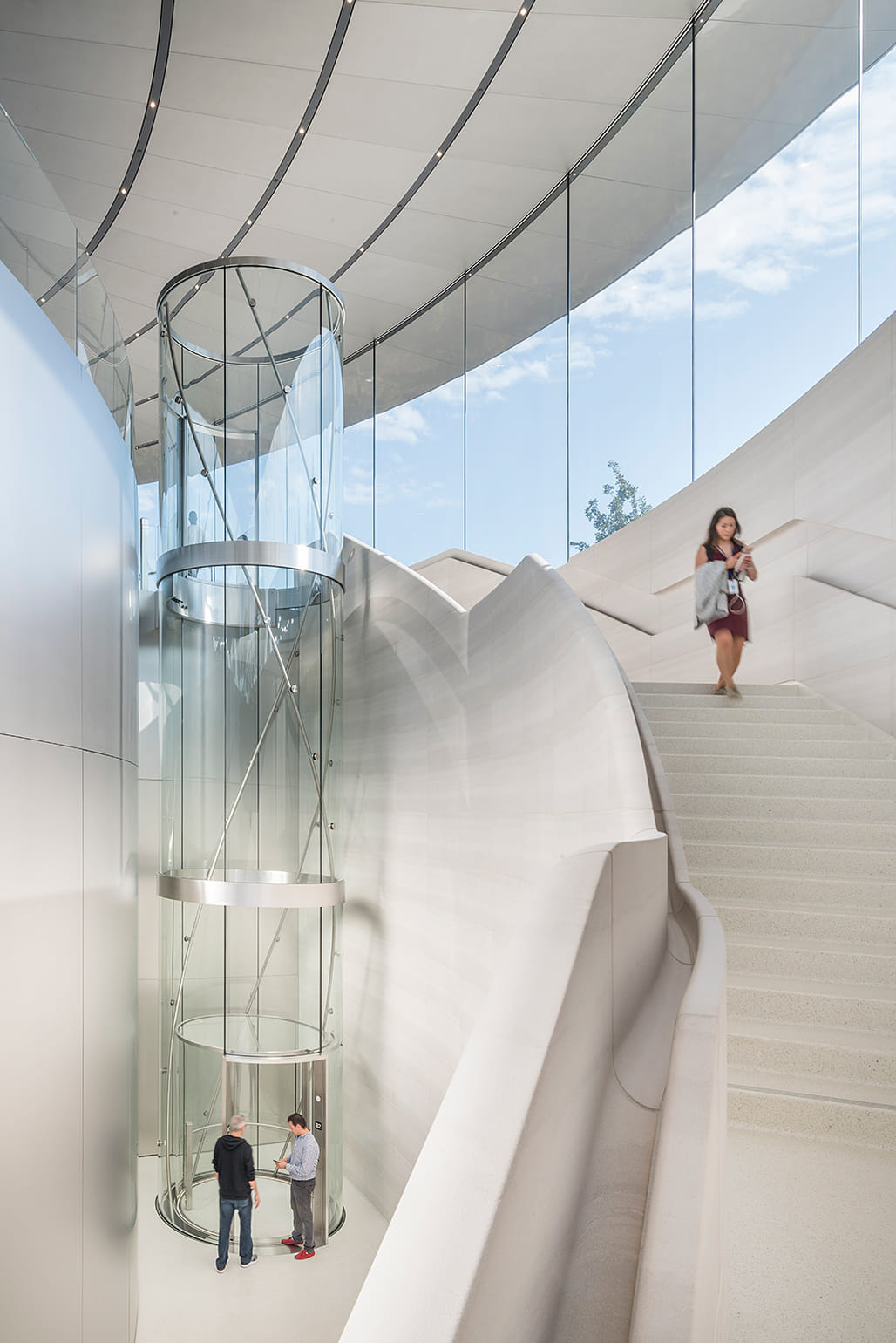 New photos of the 'floating' carbon fiber roof Foster + Partners ...