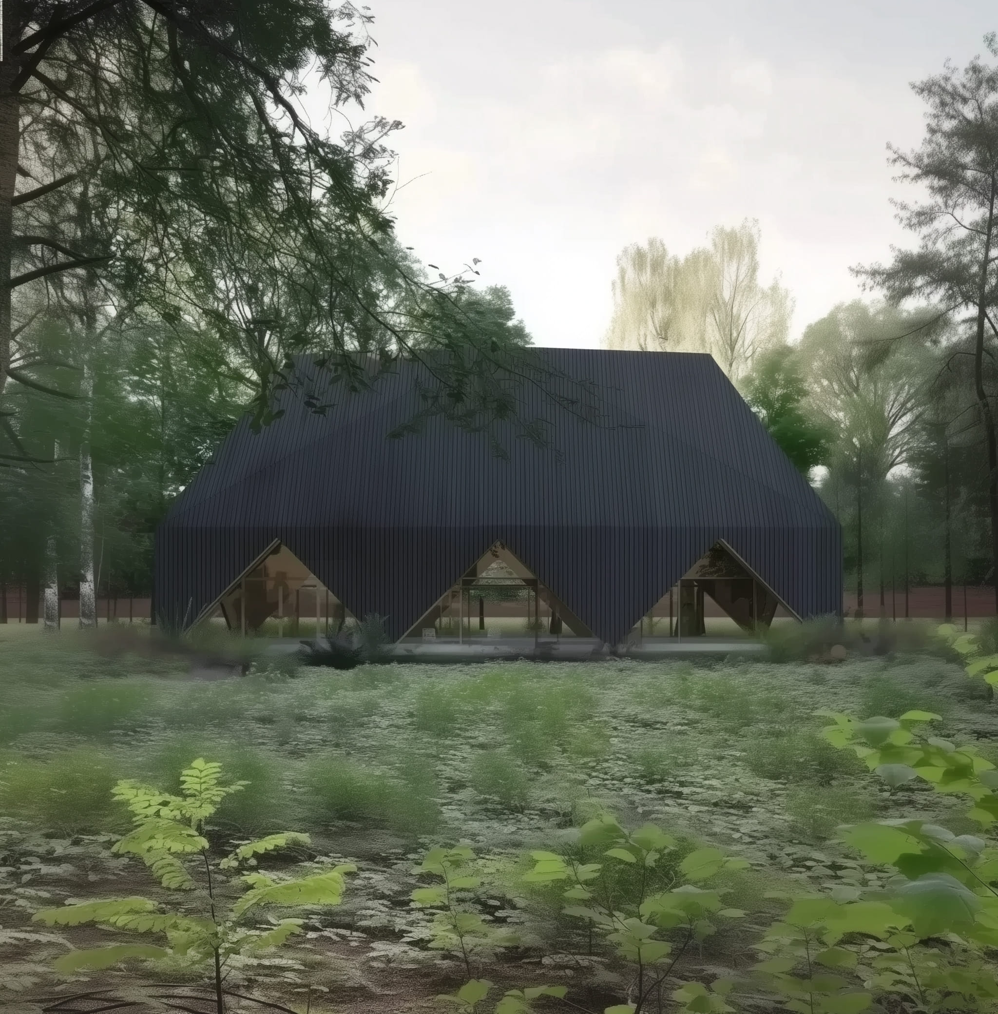 WOODEN PAVILION IN THE FOREST | YTAU Architecture Urbanisme | Archinect