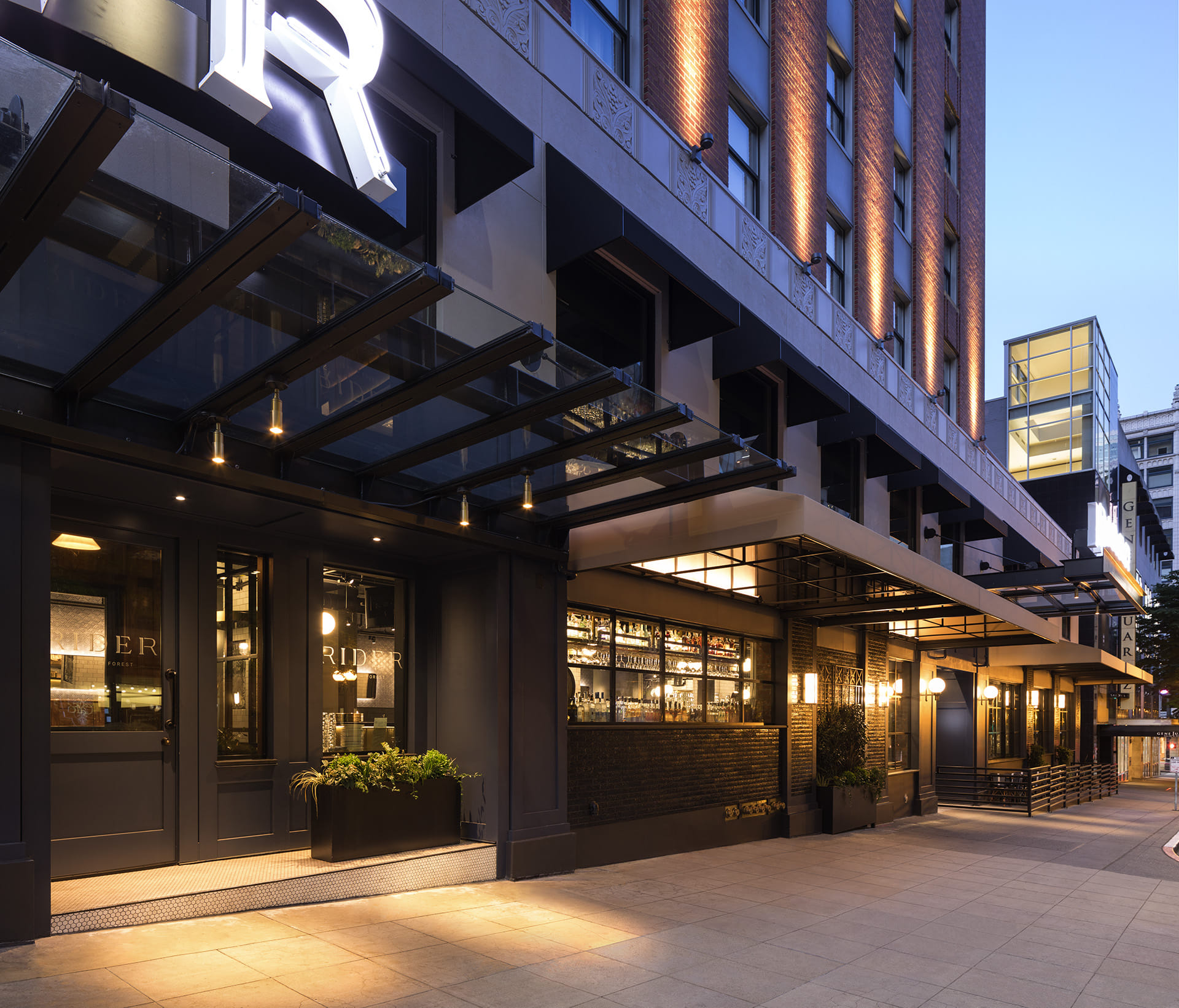 Hotel Theodore & Rider Restaurant | Cushing Terrell | Archinect