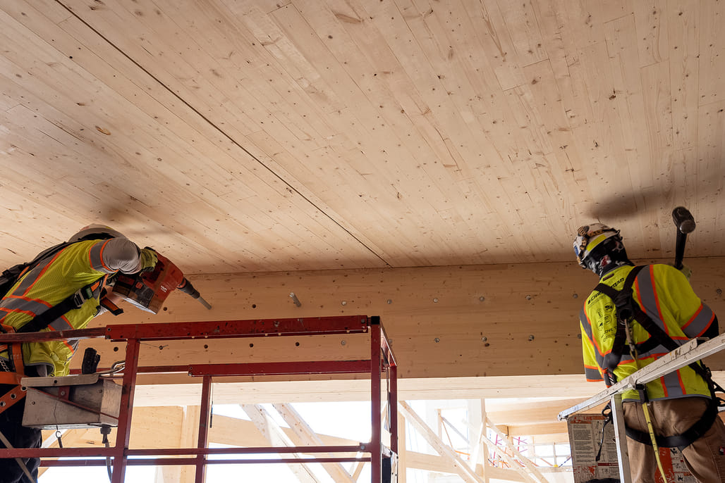 Check out the process behind Apex Plaza, the new tallest mass timber ...