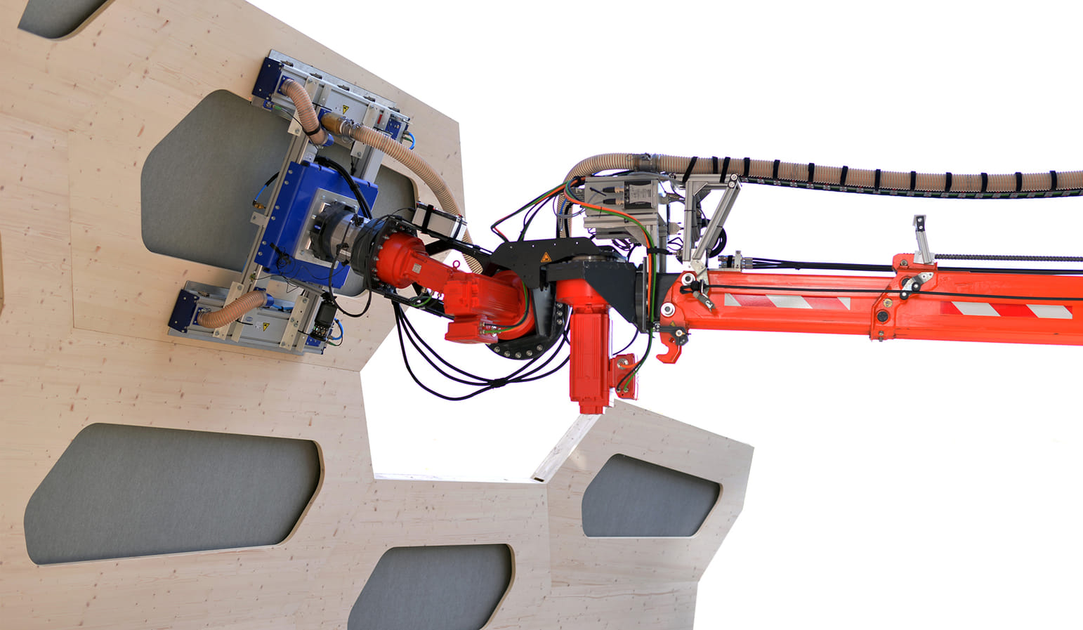 Robots assemble a domed timber pavilion designed by the universities of ...