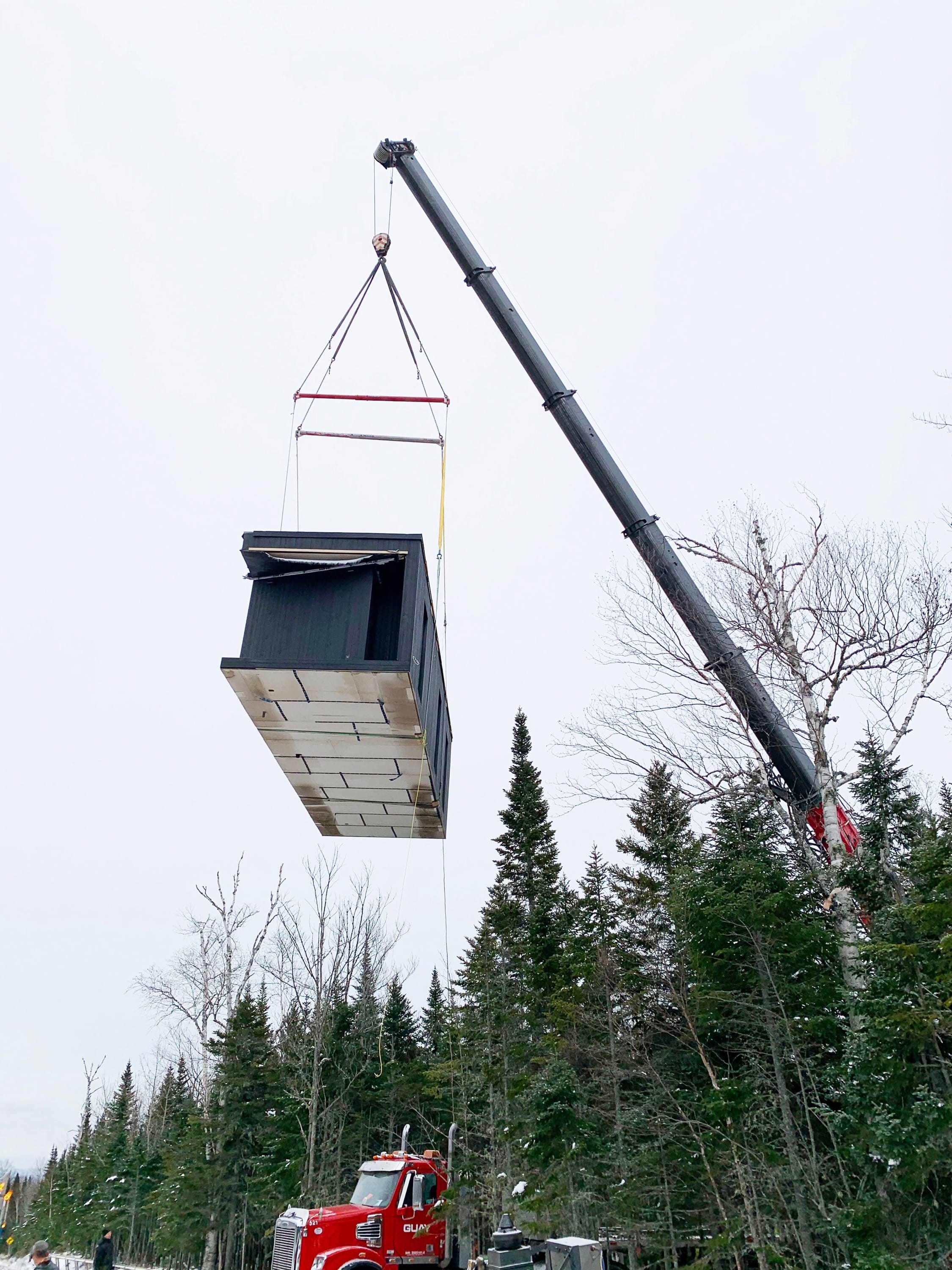Prefab cabins that 'disappear among the trees' designed by Canadian ...