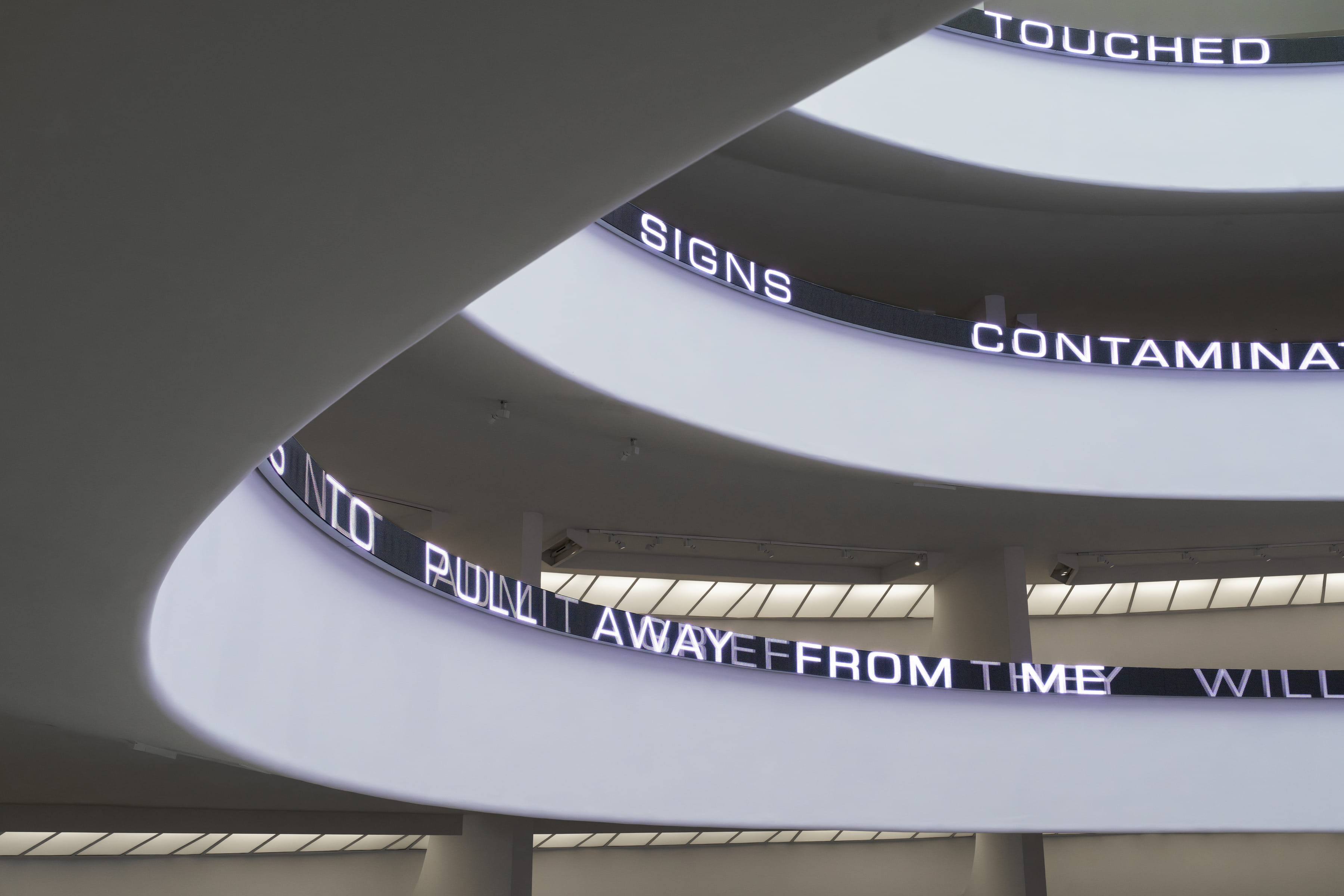 Jenny Holzer restages 1989 projection piece at the Guggenheim in New ...