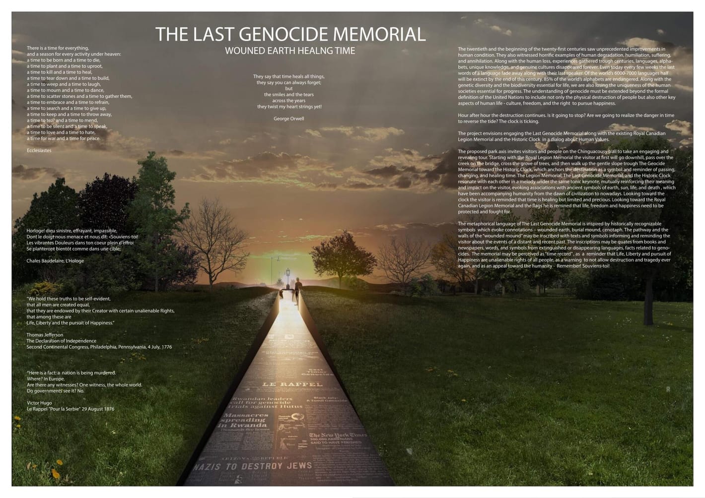 Winning designs of the Last Genocide Memorial Competition
