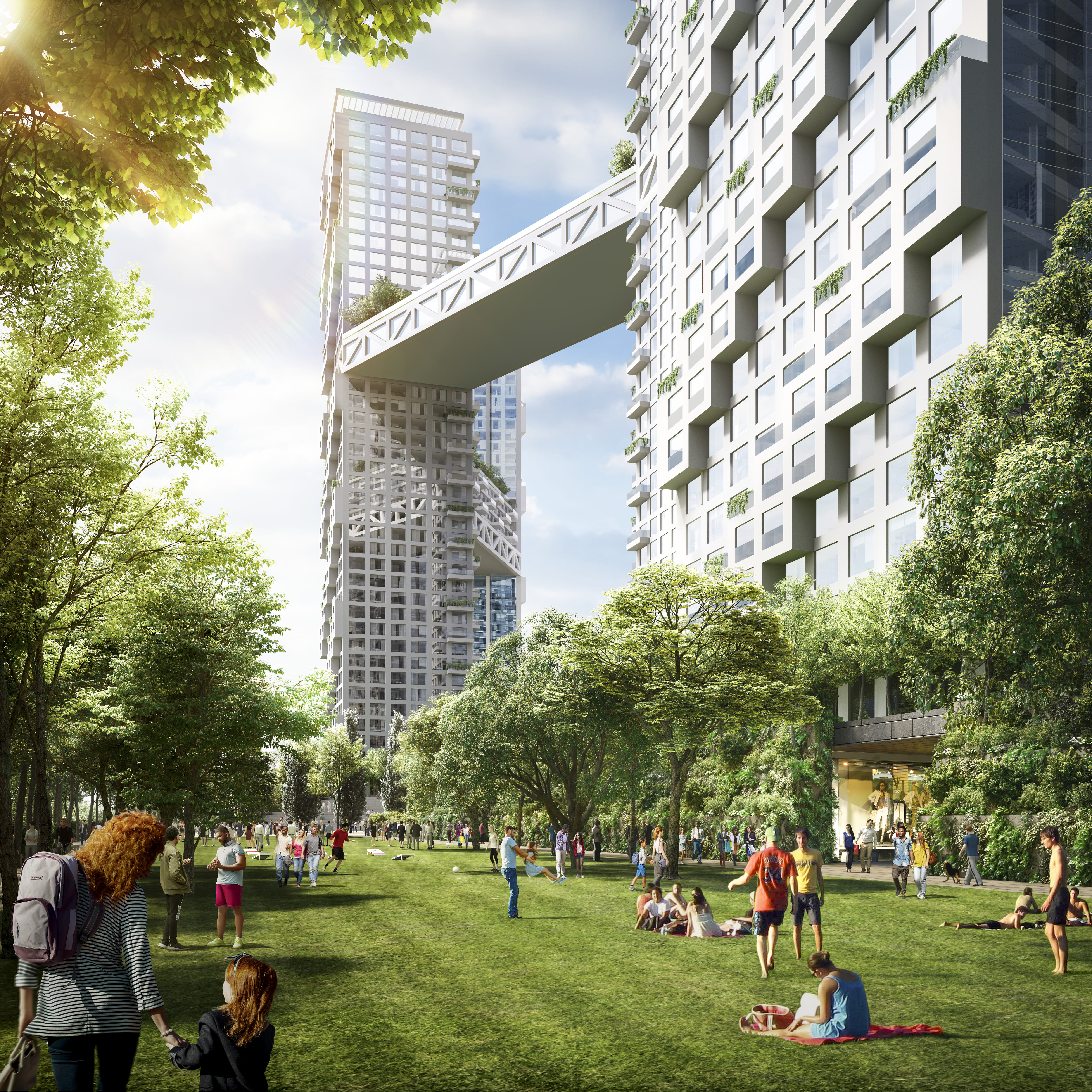 Safdie Architects' design for the ORCA mega-development in downtown ...