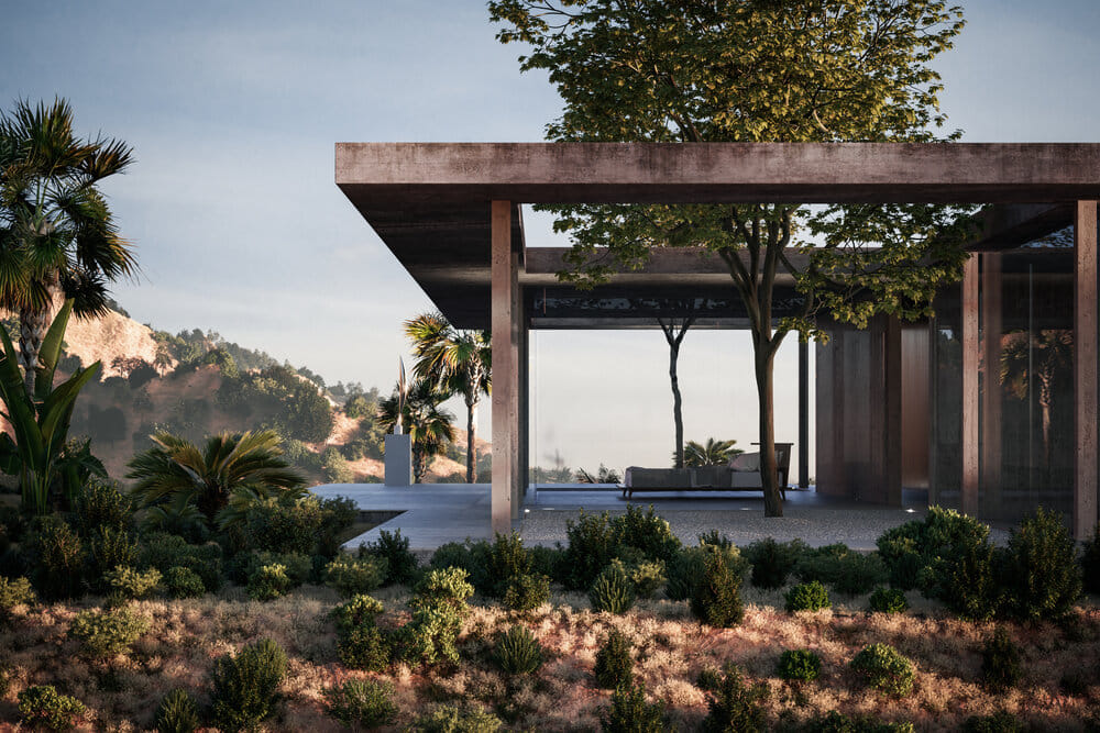 An impossibly thin Chaparral roof tops this California Brutalist home ...