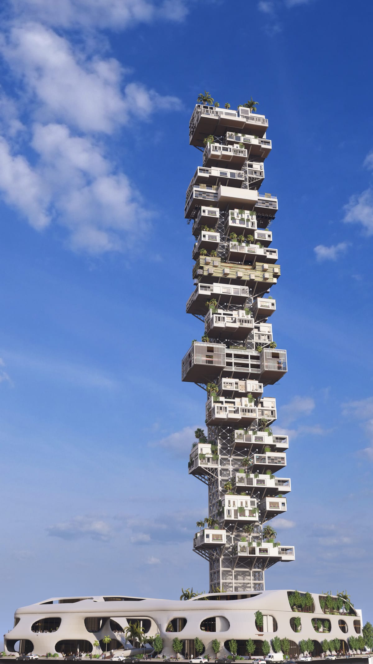 Sustainable Vertical City | Fouad Bouteen | Archinect