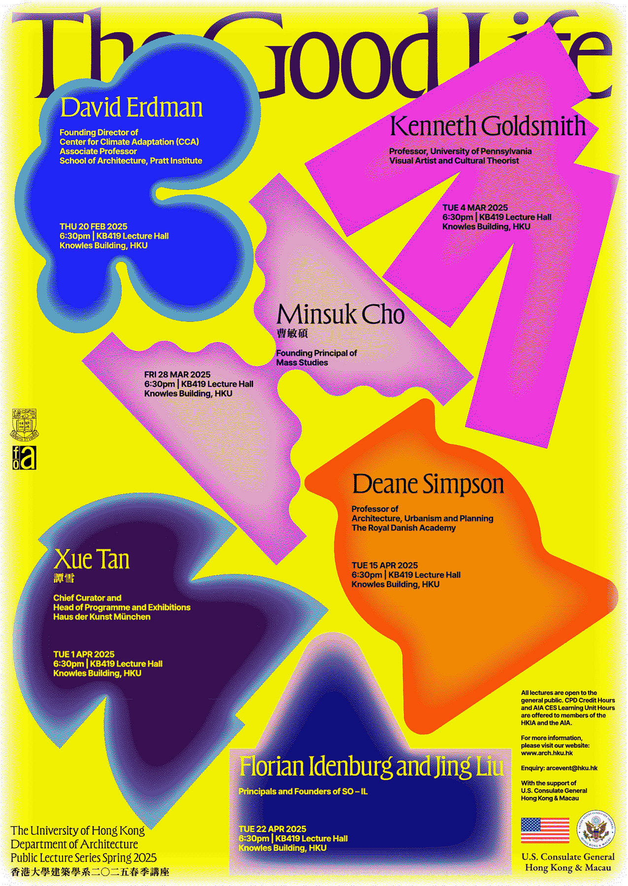 The most popular Spring '25 architecture school lecture posters are ...