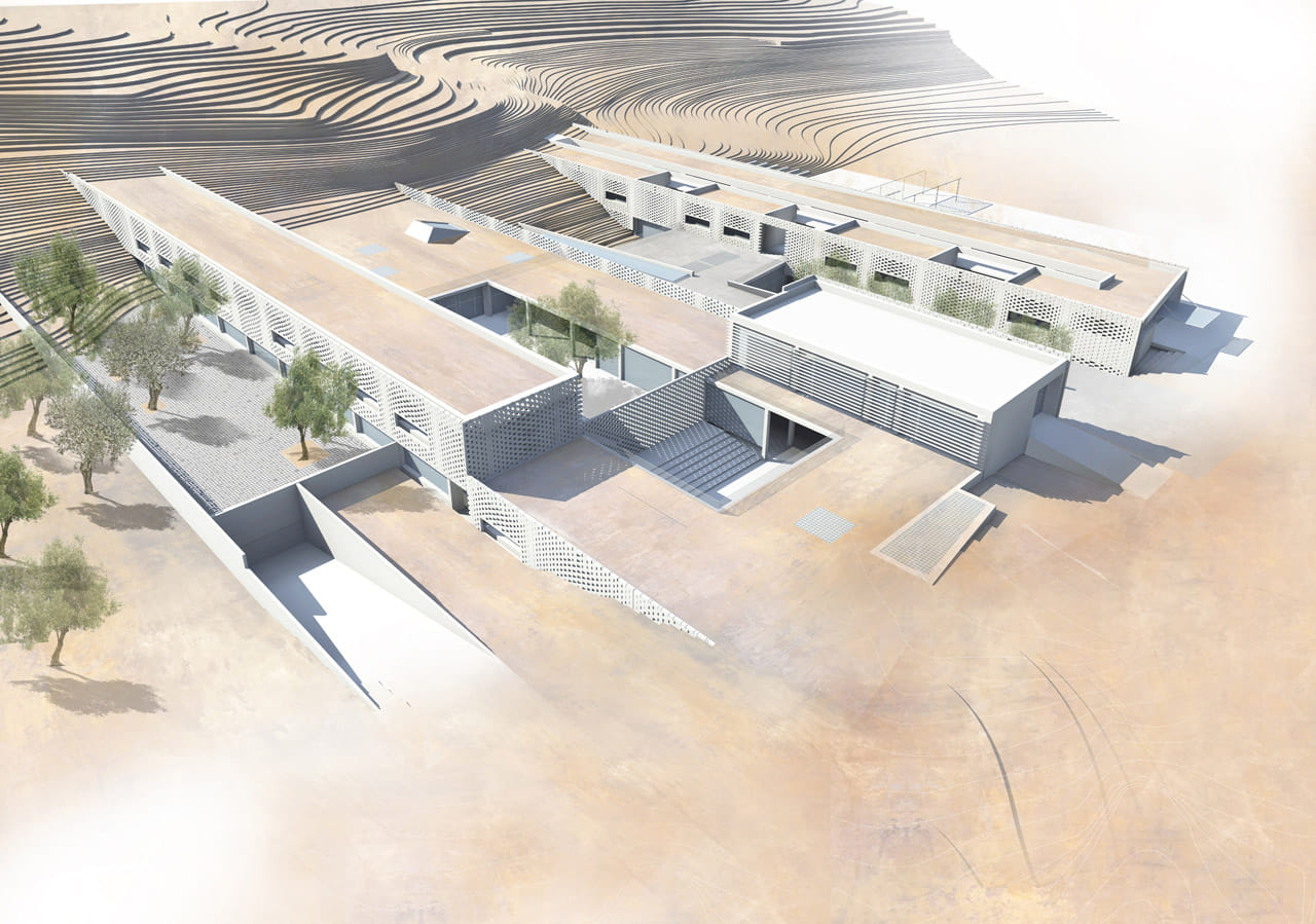 Crete Innovative Bioclimatic European School Complex - 2nd Place Entry
