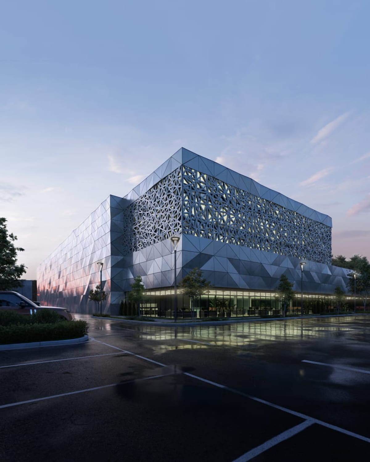 Exterior visualisation: Data Center | Render Vision | Archinect