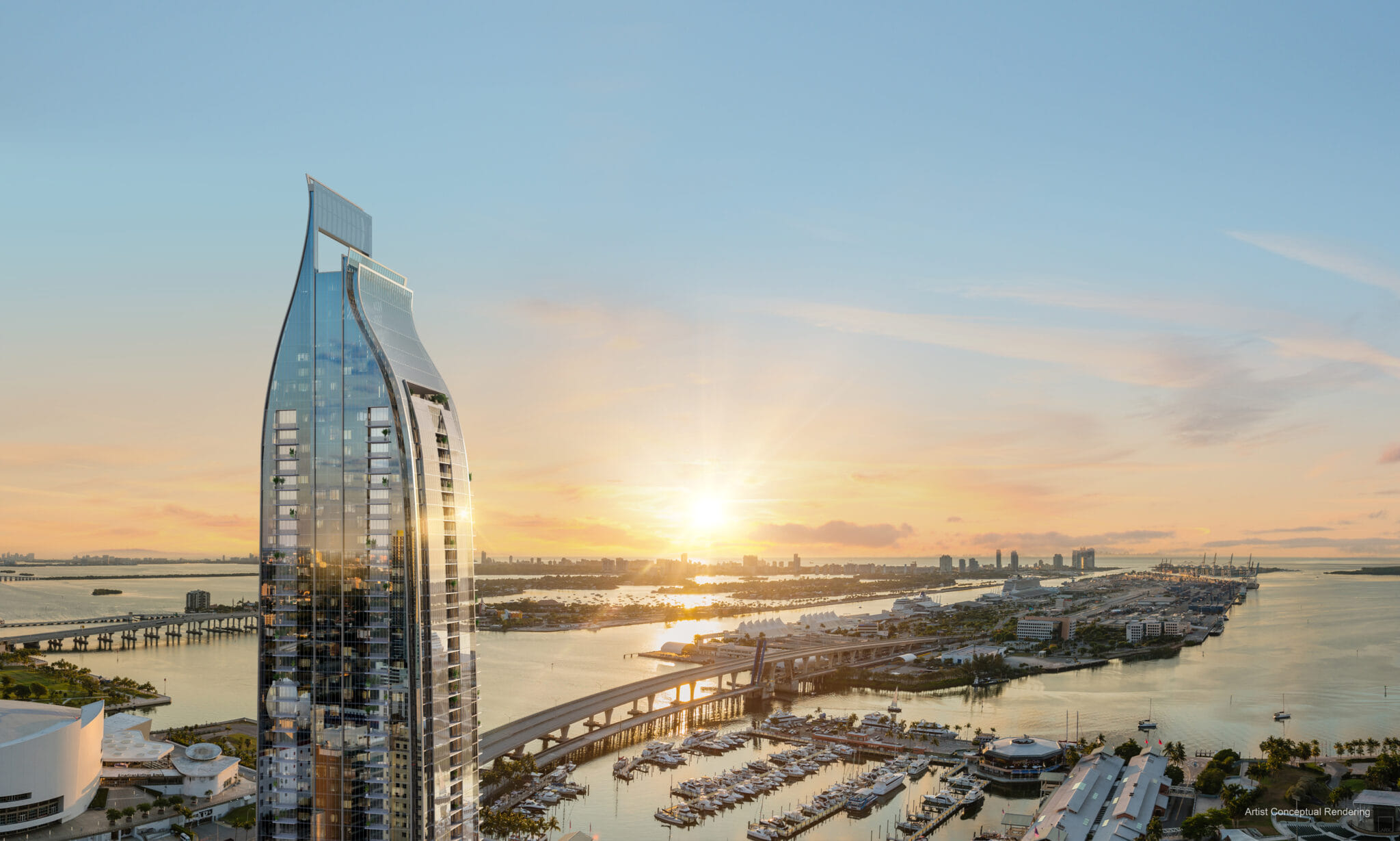 Carlos Ott and CUBE 3 design Miami supertall with tapered massing ...
