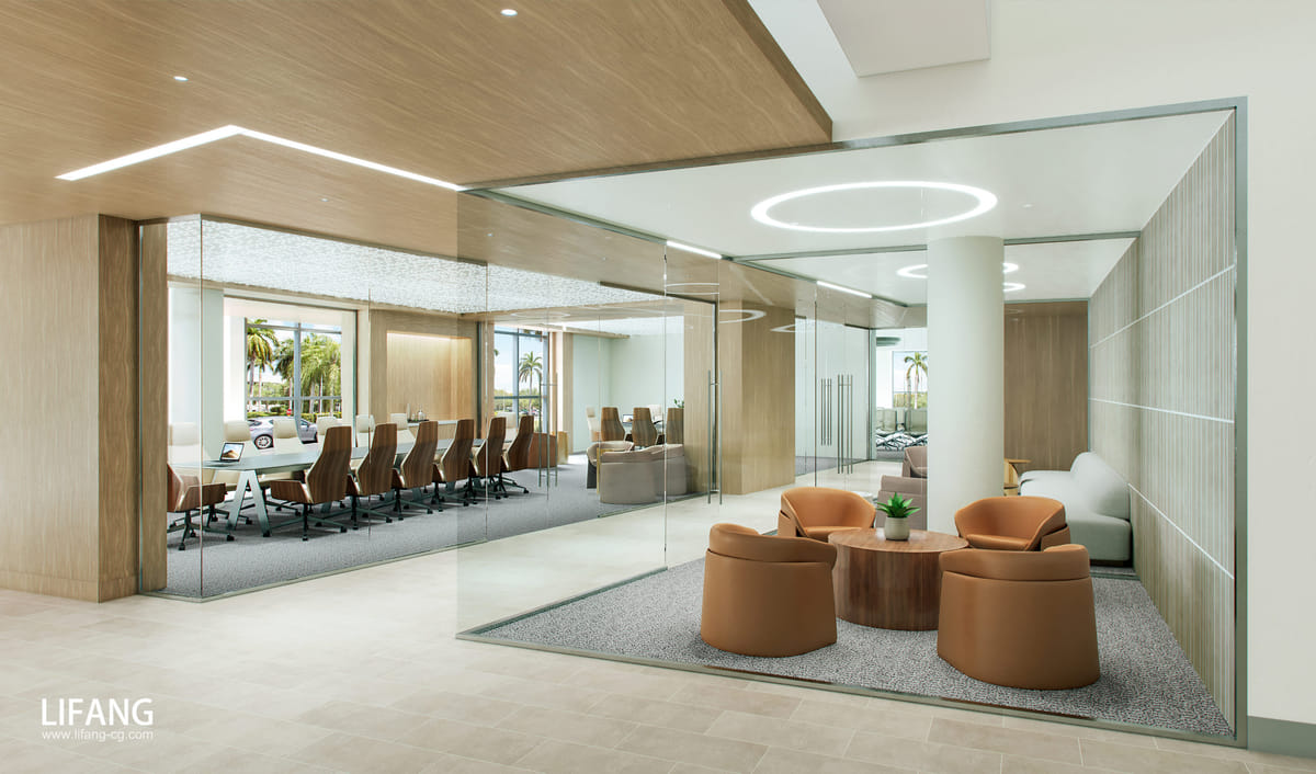 Lifang interior renderings for office workplace design | Lifang Vision ...