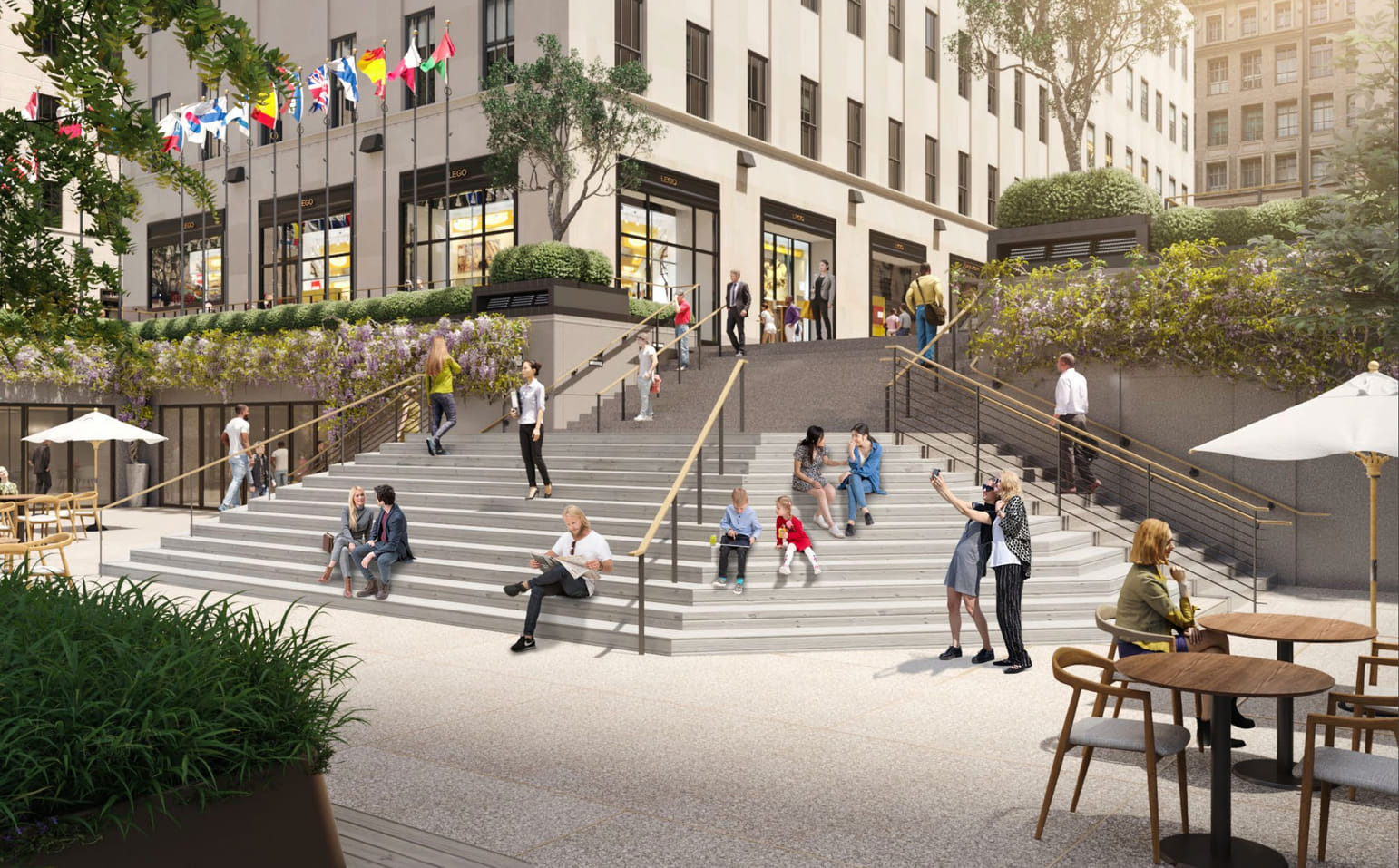 Rockefeller Center's sunken plaza could receive substantial renovations ...