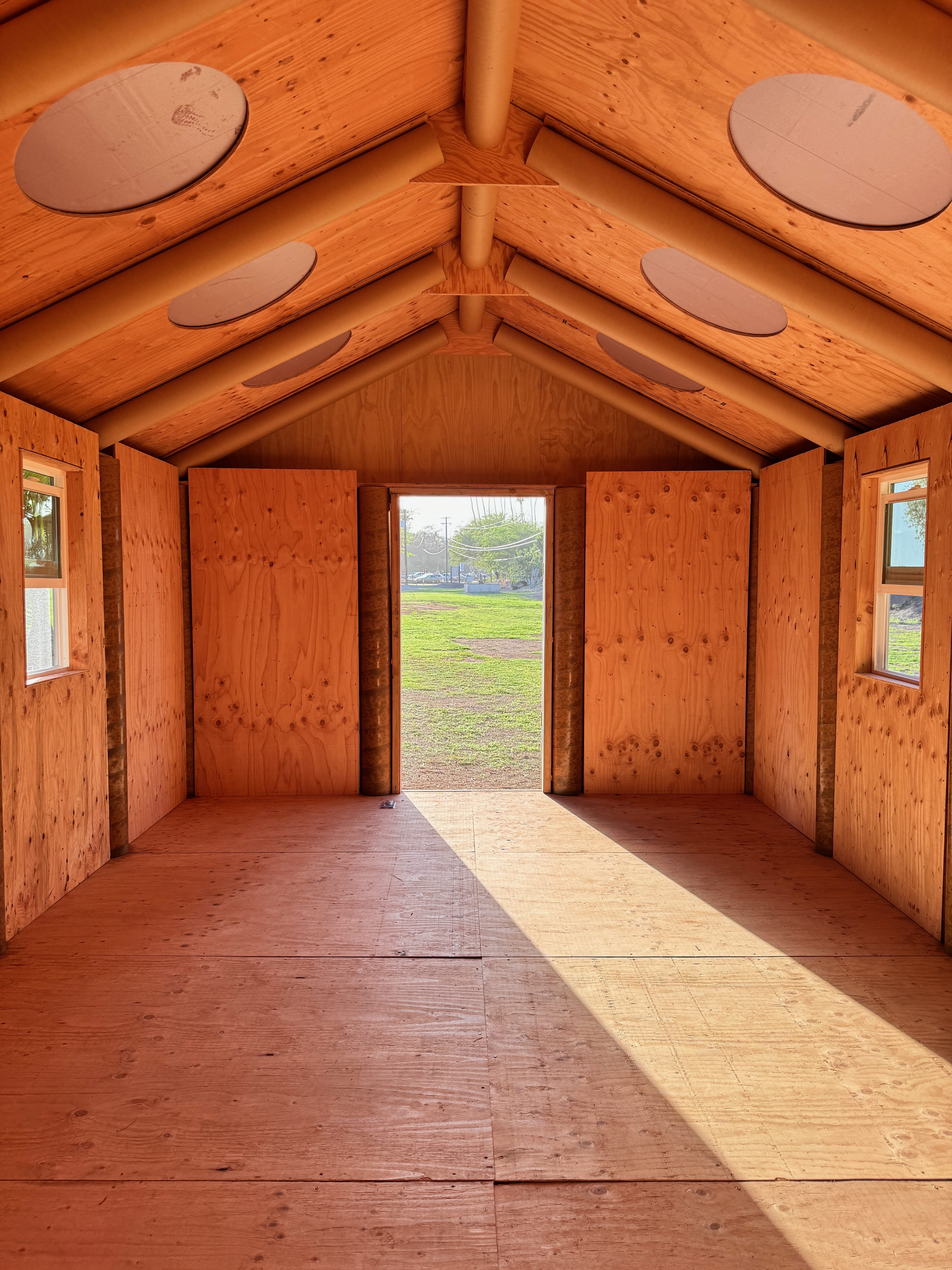 Shigeru Ban team constructs Paper Log House prototype in wildfire ...