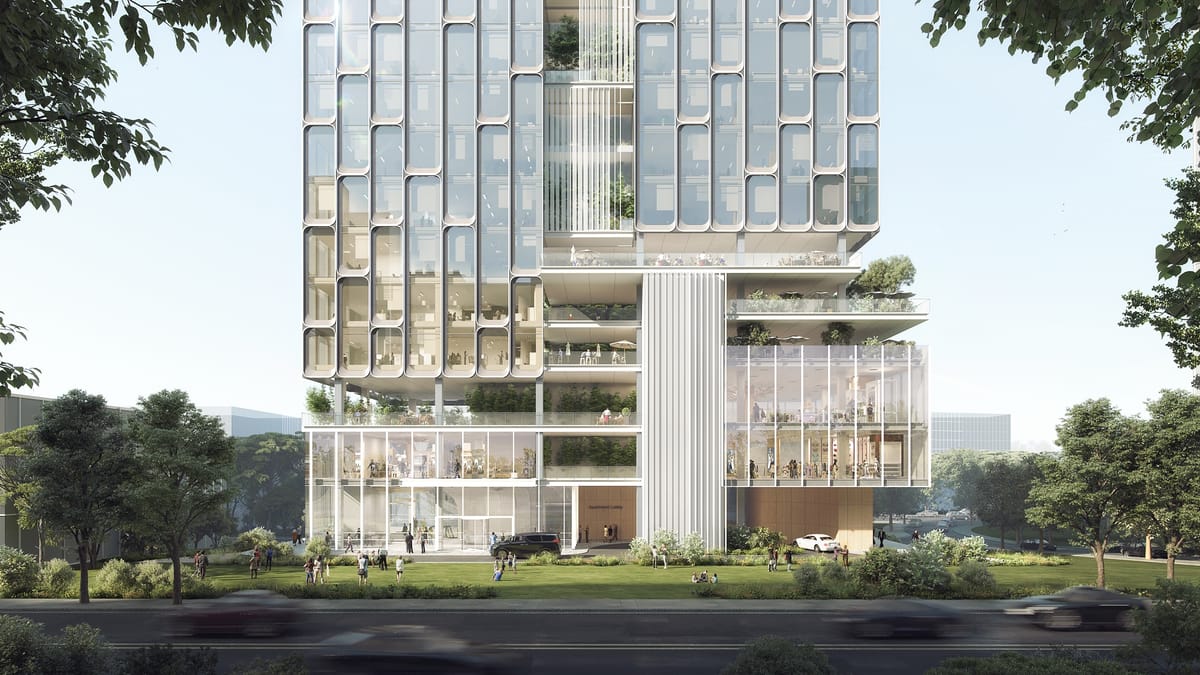 Humane Vertical Community Adorned with Greenery | Aedas | Archinect