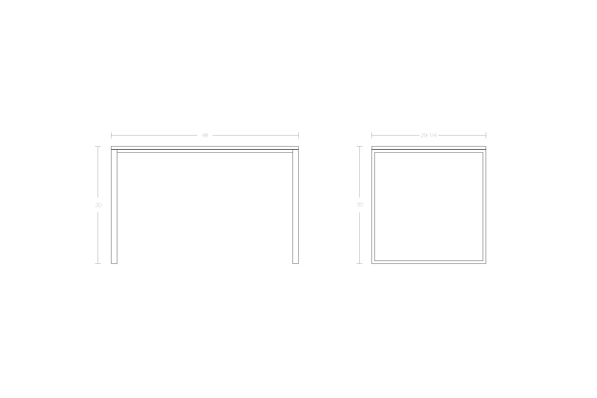 Steel Tube Table | SYNECDOCHE | Archinect