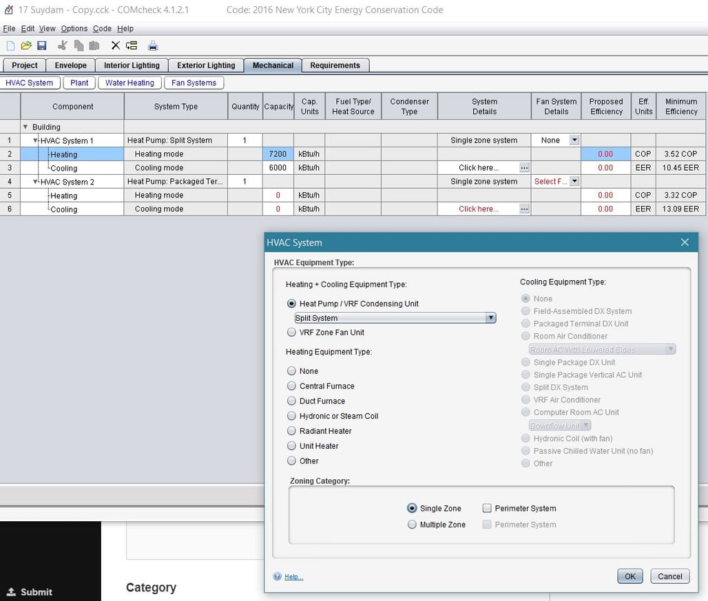 COMcheck Mechanical systems | Forum | Archinect