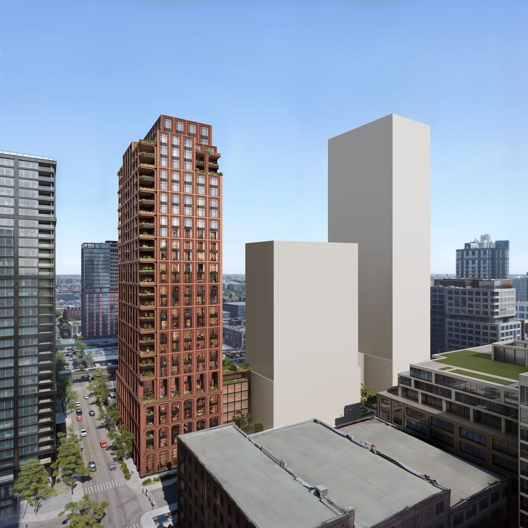 KPF’s brick arch tower receives zoning approval in Chicago | News ...