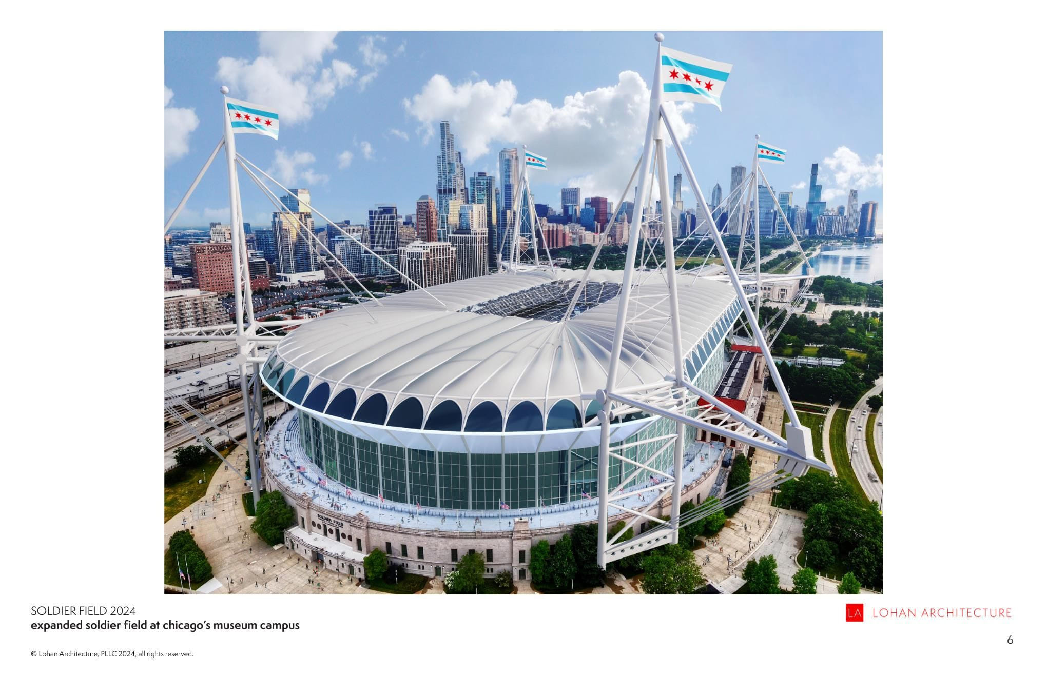 Dirk Lohan proposes domed Soldier Field renovation as Bears new stadium ...