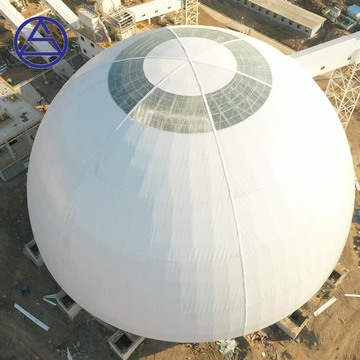 space frame dome roof coal shed | ann hao | Archinect