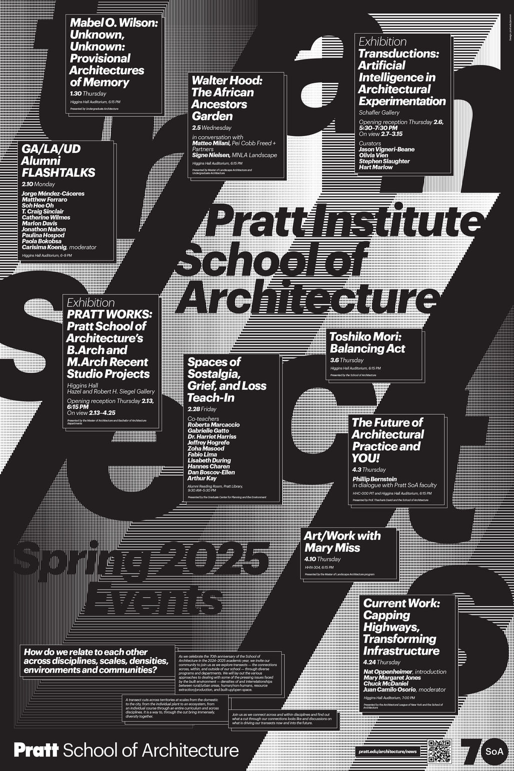 The most popular Spring '25 architecture school lecture posters are ...