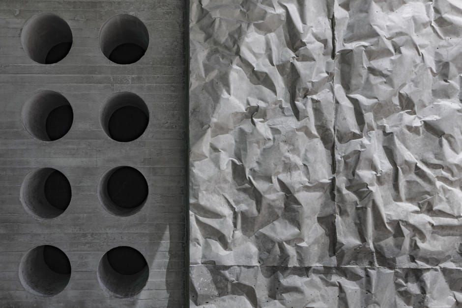 A look at the Kennedy Center's sound-diffusing "crinkle concrete ...