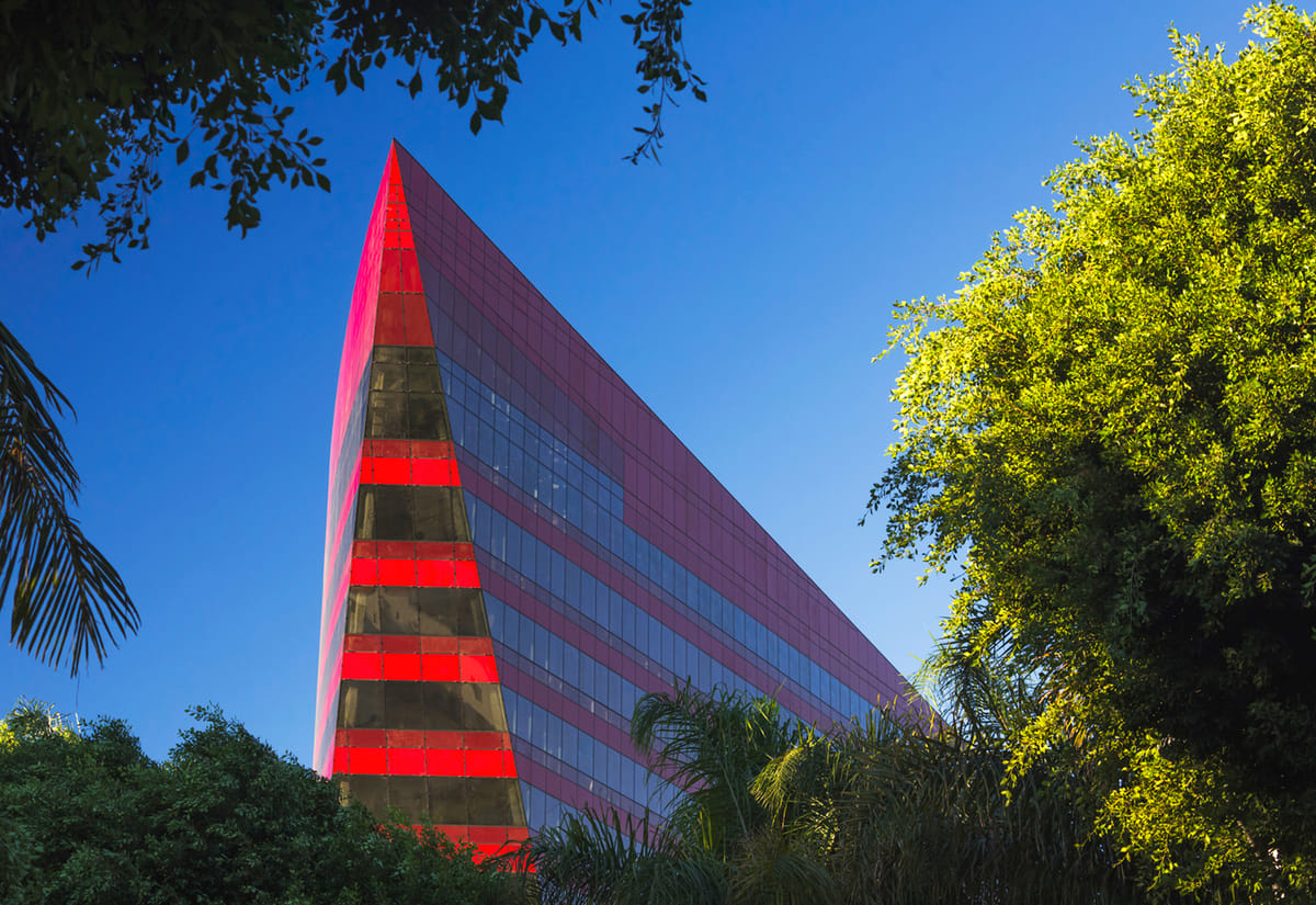 Red Building, Pacific Design Center | Pelli Clarke & Partners | Archinect
