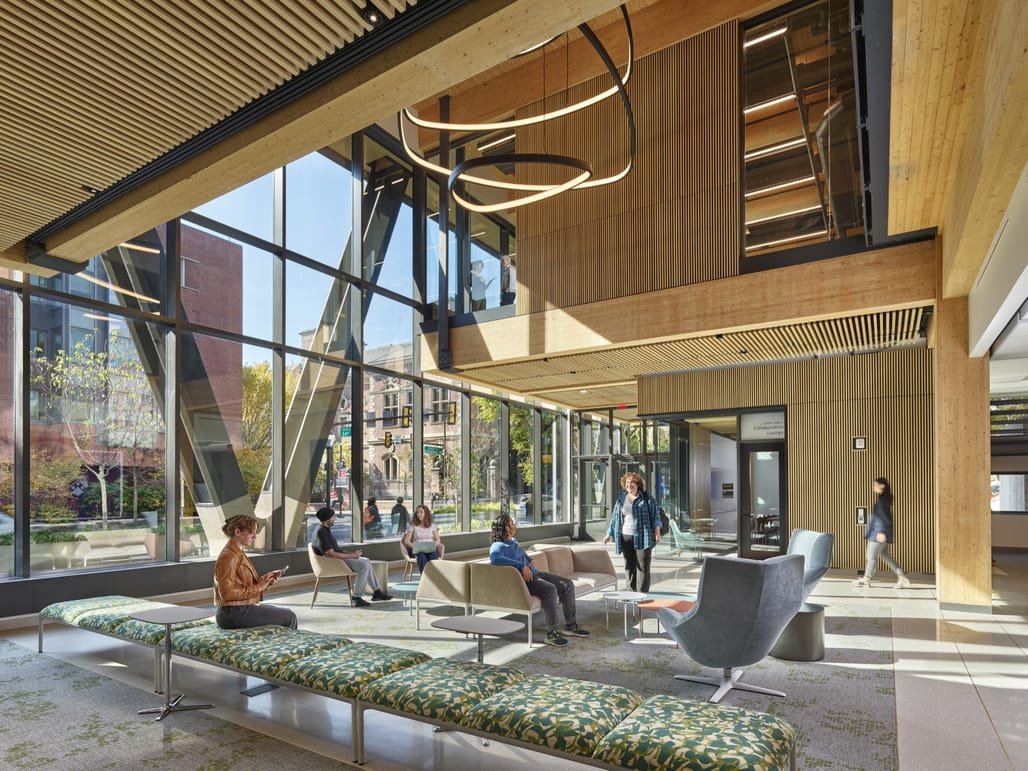 Tallest mass timber academic building on the East Coast completed for ...